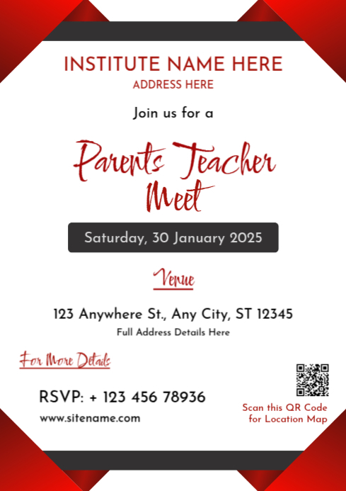 PTA | Parent Teacher Meet Template | PosterMyWall